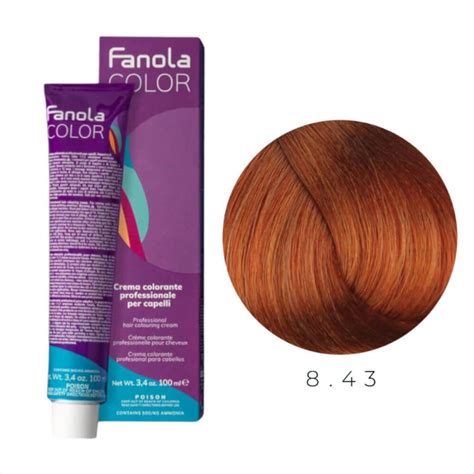 Vopsea De Par 843 Tehnica Permanenta Fanola Color Cream Blond Cupru