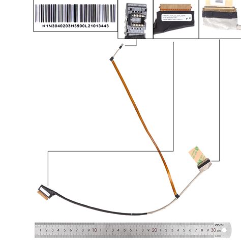 Шлейф матрицы для ноутбука Msi Gf75 Ms 17f1 Ms 17f2 Ms 17f4 Ms 17f5 Series Edp 40pin K1n
