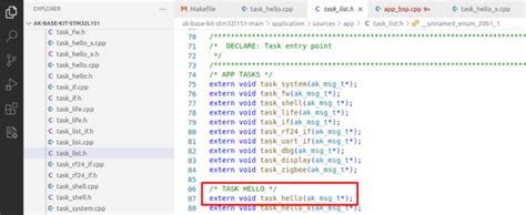 ak embedded base kit stm32l151 event driven task and signal
