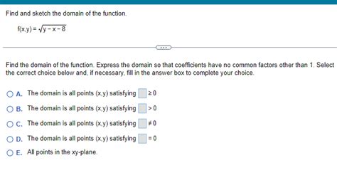 Solved Find And Sketch The Domain Of The Function Chegg
