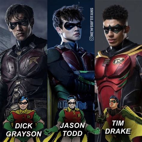 Different Robin Suits Robin Suit Evolution Robins Dc Names All Robin
