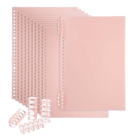 Uxcell 12 Pack Binding Covers B5 10 3x7 2 Inch 22 Mil Plastic