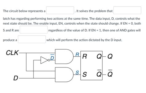 Solved The Circuit Below Represents A It Solves The Problem Chegg