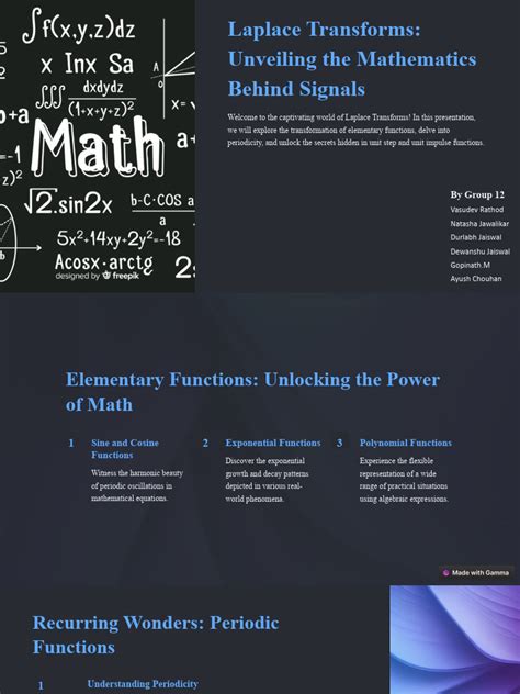 laplace transforms unveiling the mathematics behind signals 1 pdf