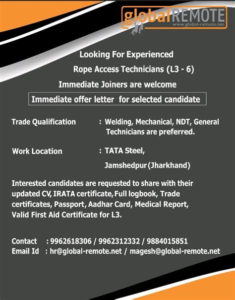 Global Remote Integrated Access Solutions On Linkedin We Are Hiring
