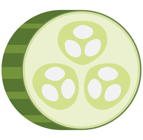 Cucumber Slice Design 60516552 Png