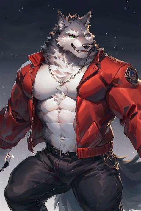 Male Wolf Anthro