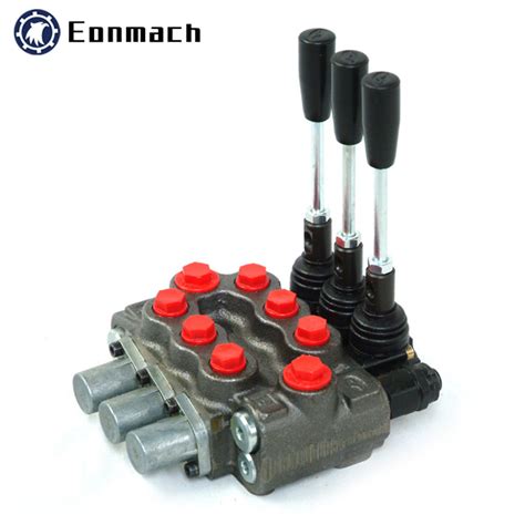 Hydraulic Monoblock Directional Manual Control Valve With Detent Hydraulic Valves