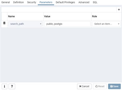 Set Default Search Path In Pgadmin Super User