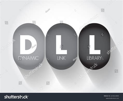 Dll Dynamic Link Library Acronym Technology Stock Illustration 2230214895 Shutterstock