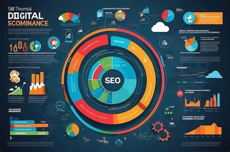 Premium Photo Digital Dominance Seo Infographic Photo Concept