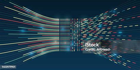 데이터 정렬 시각화 정보 흐름의 추상적 처리 벡터 데이터베이스 백 기계 알고리즘 필터링 데이터에 대한 스톡 벡터 아트 및 기타 이미지 Istock