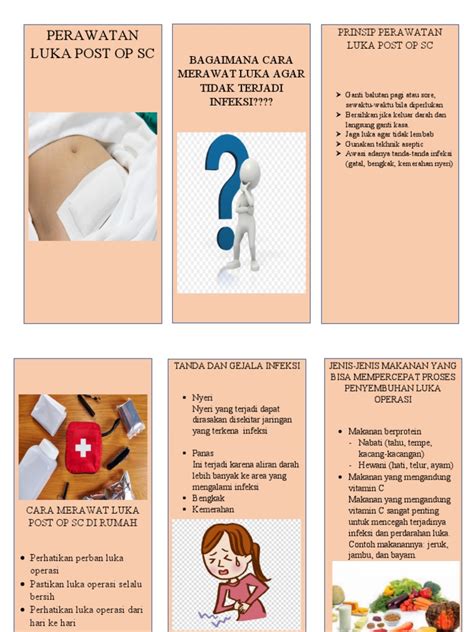 Leaflet Perawatan Luka Post Sc Pdf