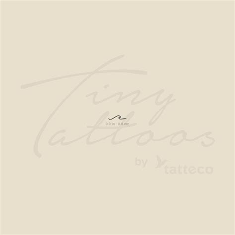 Tiny Wave Temporary Tattoo Set Of 3 Etsy