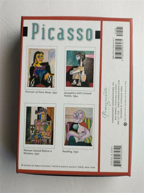 Pablo Picasso Note Greeting Cards Box Of 18 4 Designs Unused By Pomegranate 3850056698