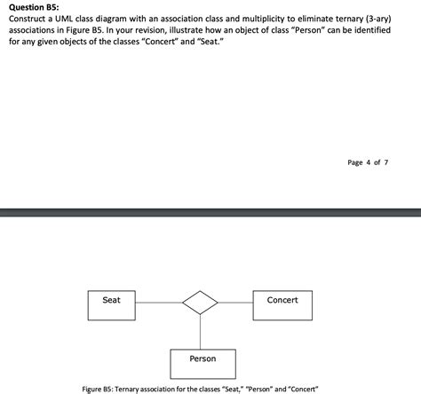Solved Question B Construct A UML Class Diagram With An Chegg