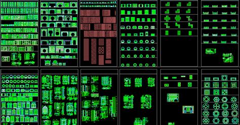 File AutoCAD chi tiết vách CNC và cửa các loại 999 Mẫu Nhà Đẹp