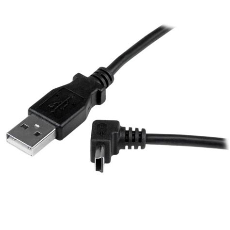 M Usb To Up Angle Mini Usb Cable Usb Cables Startech Com