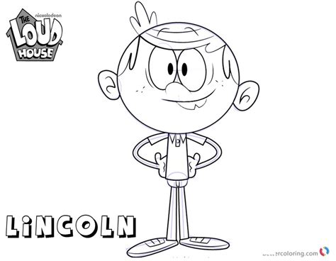 Loud House Coloring Pages How To Draw Lincoln Free Printable Coloring