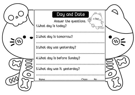 ทบทวนคำศัพท์ Days And ใบงานและสื่อการสอน By Tnewday Facebook