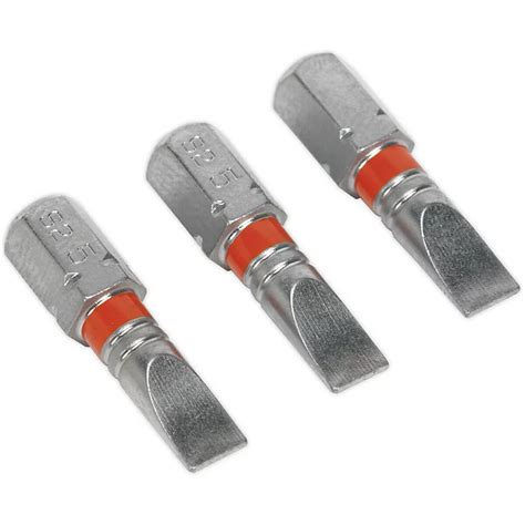 3 Pack 25mm Slotted 5mm Colour Coded Power Tool Bits S2 Steel Dill Bit Diy At Bandq 3 Pack 25mm Slotted 5mm Colour Coded Power Tool Bits S2 Steel Dill Bit Diy At Bandq