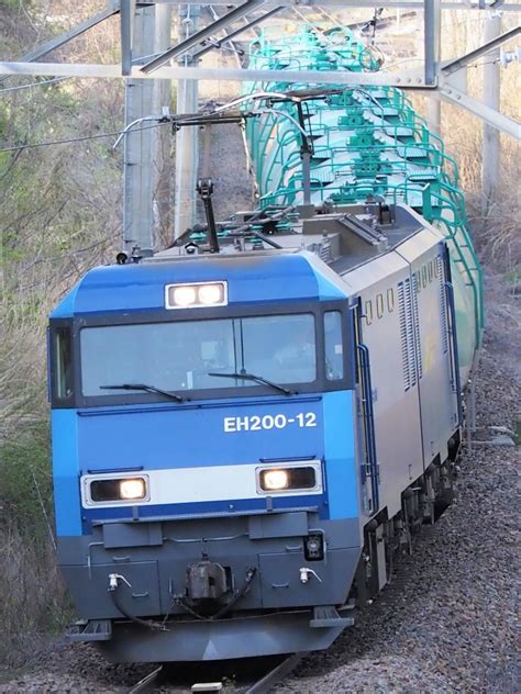 Jr貨物eh200形電気機関車 Eh200 12 西条駅 長野県 鉄道フォト・写真 By 長ナノさん レイルラボ Raillab