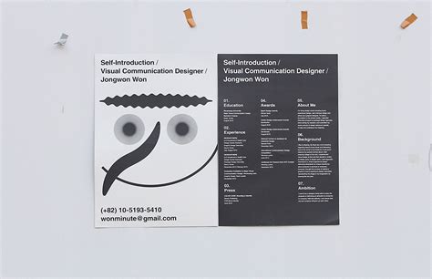 Doodle Face Self Introduction Poster On Behance