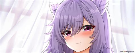 Alone Cute Sexy Girl Keqing Genshin Impact 2K Wallpaper Download