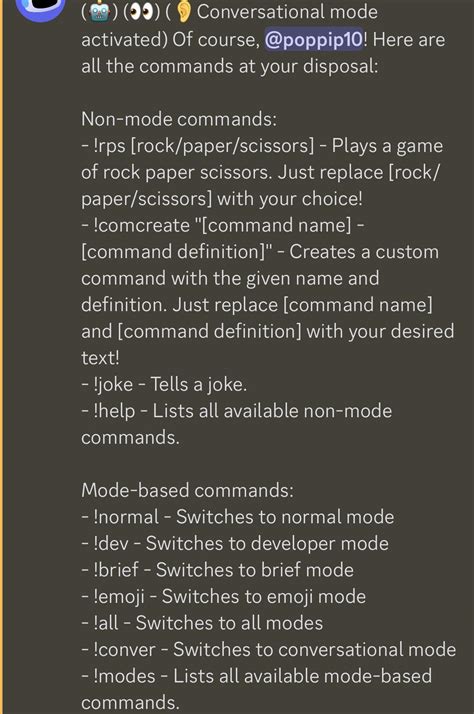 So As It Turns Out You Can Program Commands For Clyde Rdiscordapp