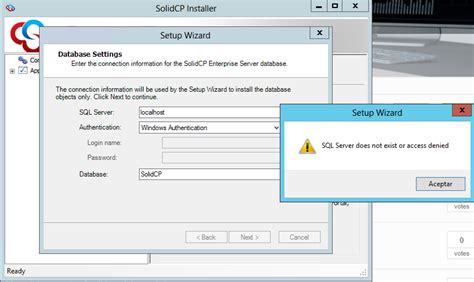 Sql Server Does Not Exist Or Acces Dennied General Questions
