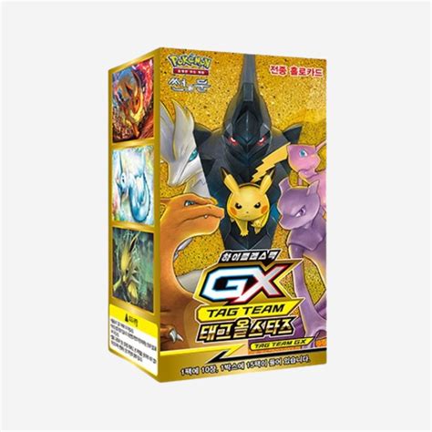 포켓몬 카드 게임 썬and문 하이클래스 팩 태그 팀 Gx 태그 올스타즈 박스 15팩 Pokemon Kream