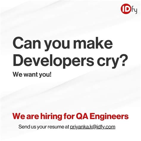 Priyanka Kamble On Linkedin Hiring Qaengineer Joinourteam Qualityassurance Techjobs 28