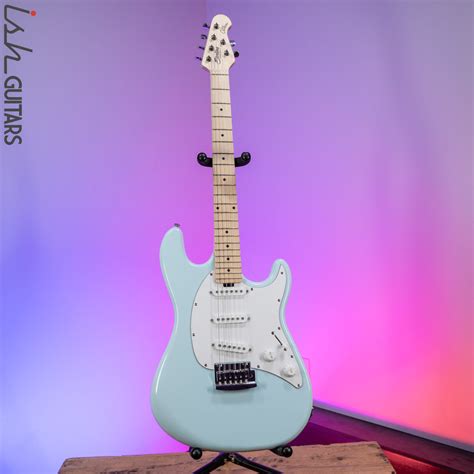 Sterling By Music Man Cutlass Sss Daphne Blue Ish Guitars