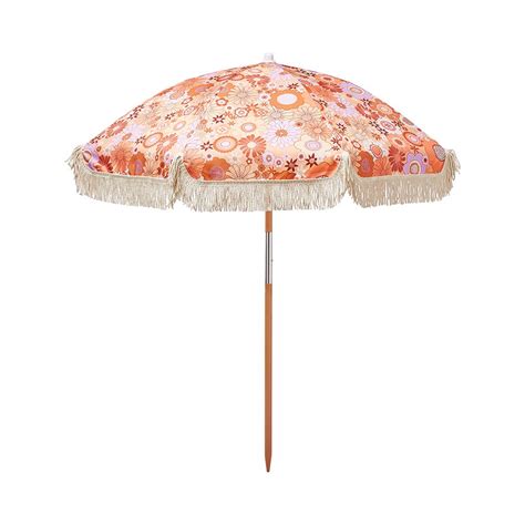Holiday Retro Floral Beach Umbrella Adairs