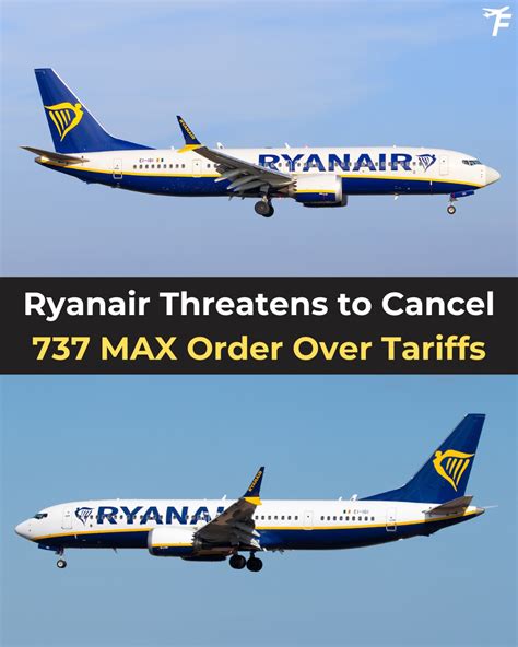 flying report news 🔺 according to reuters ryanair has threatened to cancel its entire order
