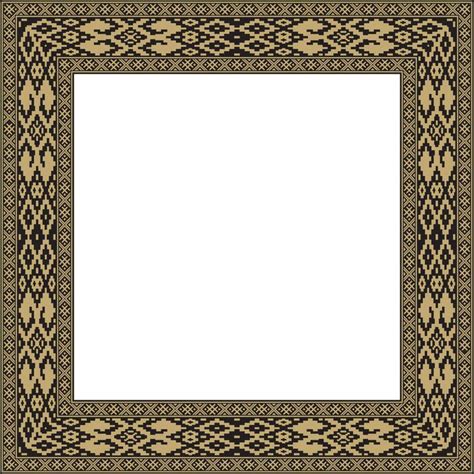 Batik Frame Vector Art Icons And Graphics For Free Download