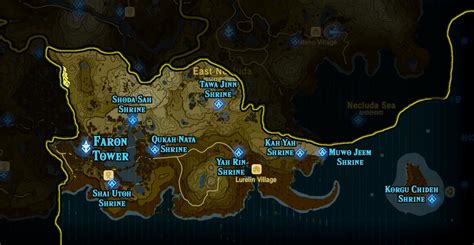 Zelda Breath Of The Wild Shrine Maps And Locations Artofit
