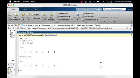 Matlab How To Join Concatenate Sequence In Matlab Youtube