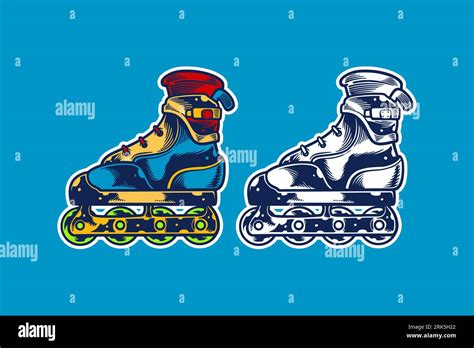 Inline Skate Vector Illustration Cartoon Style Stock Vector Image And Art Alamy