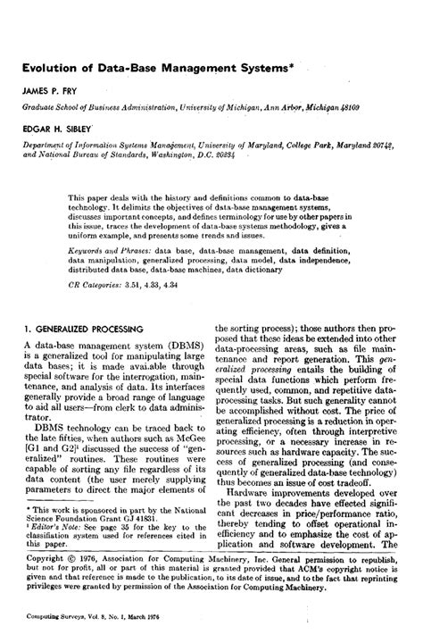 pdf evolution of data base management systems