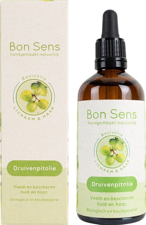 Druivenpitolie Bio Biologisch Koudgeperst Ongeraffineerd 100ml Bon Sens Bol