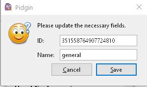 Cannot Access The Channel Log From Pidgin S UI Issue EionRobb Purple Discord GitHub