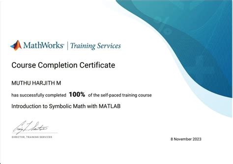 Muthu Harjith M On Linkedin Matlab Symbolic Math And Matlab Onramp