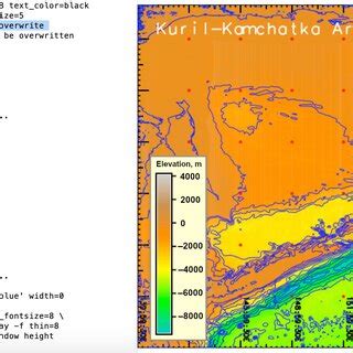 Plotting Isolines By The Ntour Module And Visualising The Raster