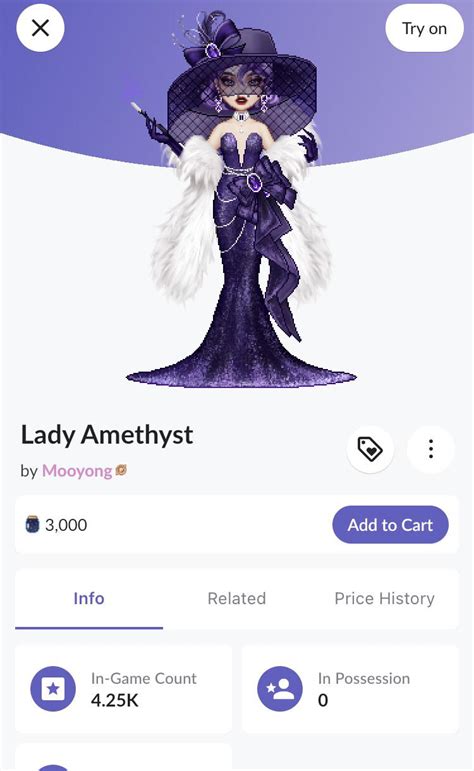 Lady Amethyst R Clothingcosmos