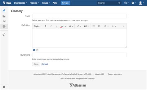 Simple Glossary For JIRA Devpost