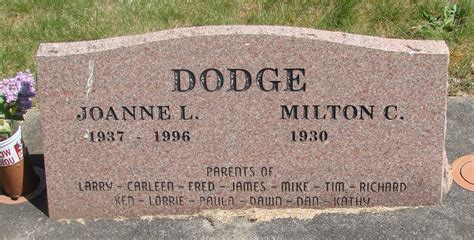 Joanne Laurine Dodge 1937 1996 Find A Grave Memorial