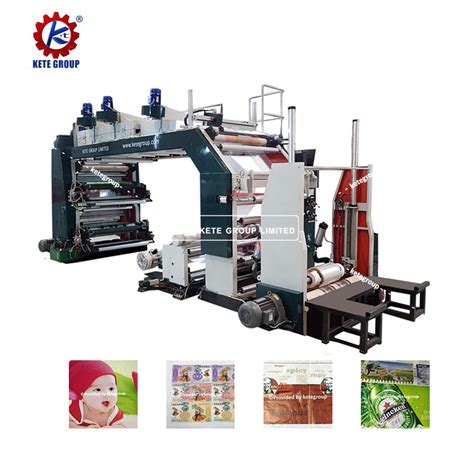 Flexo Label Sticker Pp Woven Bag Printing Machine 5 Color Flexo Pp Woven Bag Printing Machine