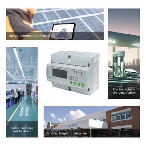 Din Rail Three Phase Wireless Iot Lorawan Based Electricity Meter For Electrical Power Energy