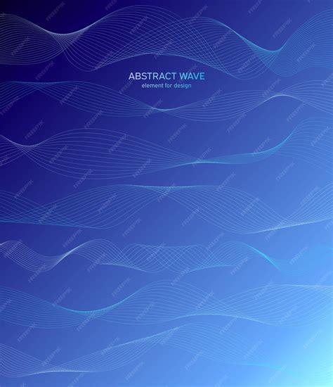 Premium Vector Abstract Wave Element For Design Colorful Background